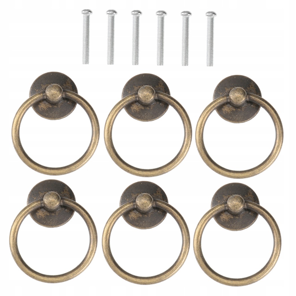 KITCHEN CABINET HANDLES KNOCKER DOOR KNOBS 6 PCS - 14360354633 - oficjalne archiwum Allegro
