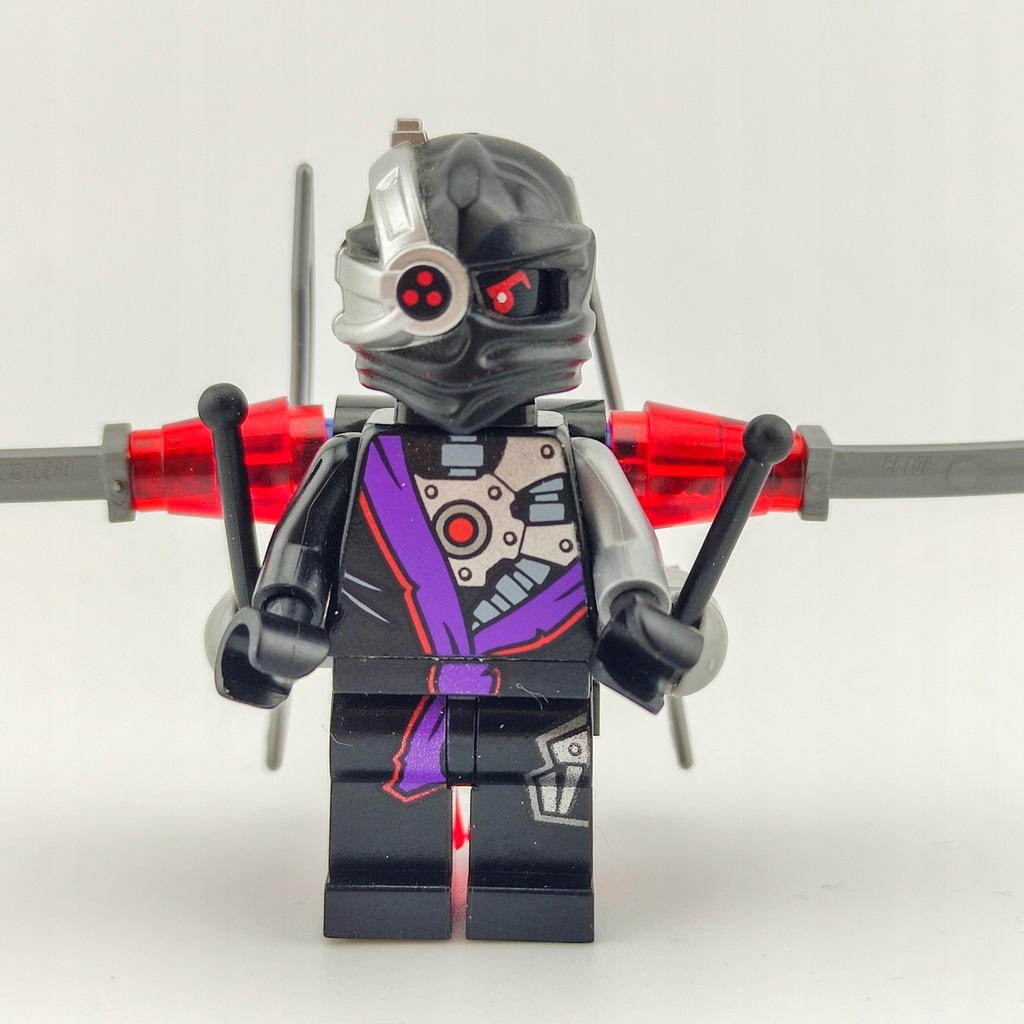 LEGO Figurka Ninjago - njo100 - Nindroid Warrior with Twin Blade Jet ...