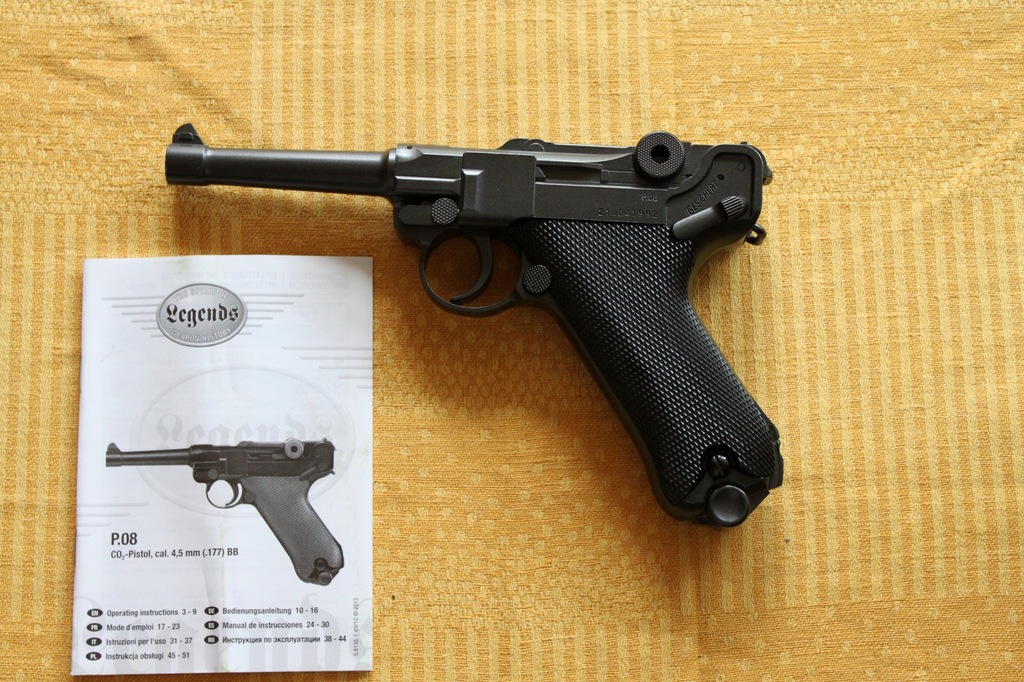 WIATRÓWKA PISTOLET PARABELLUM P08 LUGER - 13592897198 - oficjalne archiwum Allegro