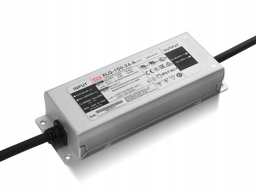 XLG-150-24-A Zasilacz LED 150W 24V 6.25A - 12537011844 - oficjalne archiwum Allegro