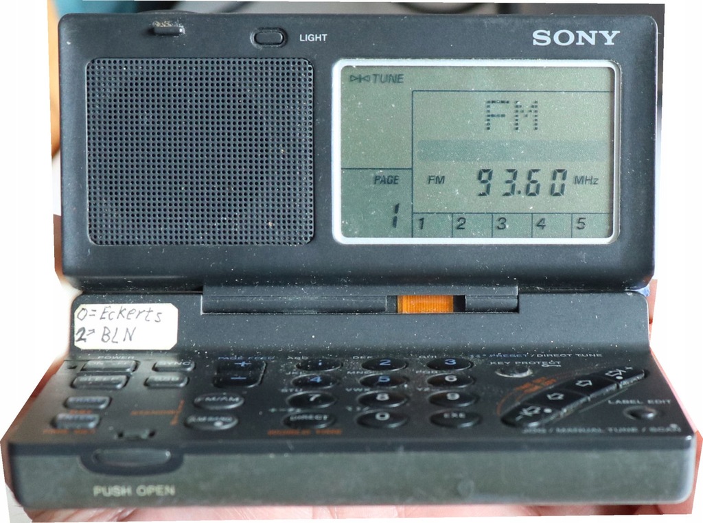 SONY ICF-SW100 najmniejsze radio globalne na świecie - vintage ...