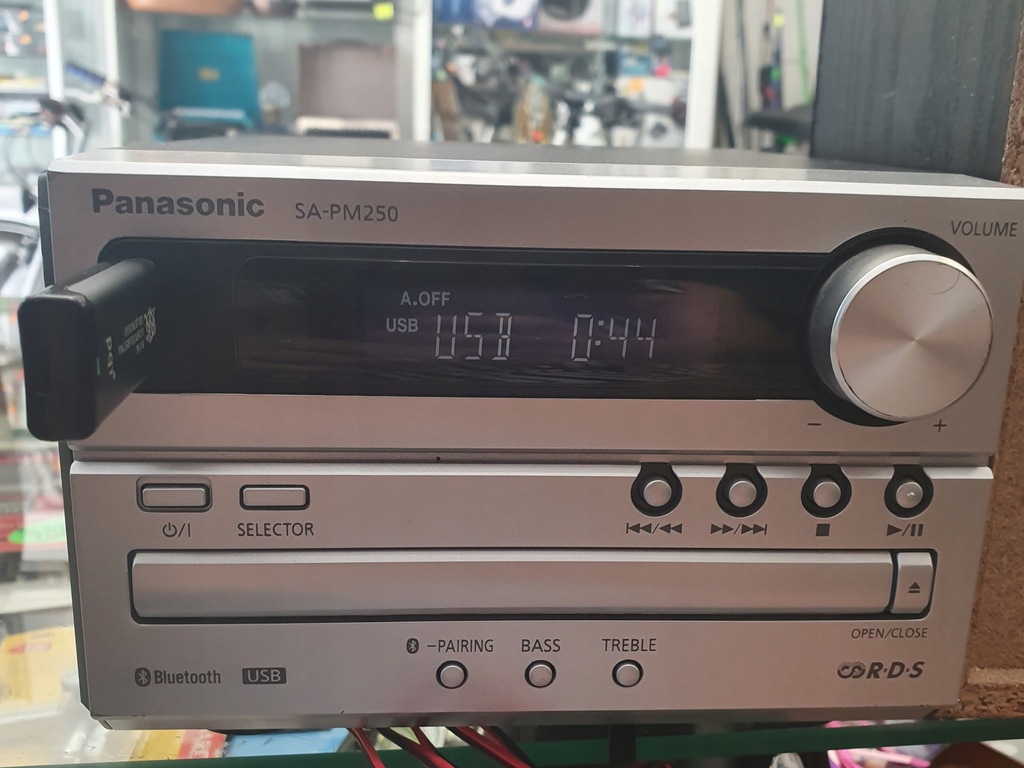 OKAZJA Wieża Panasonic SA-PM 250 CD USB AUX RADIO - 12488828126 - oficjalne archiwum Allegro