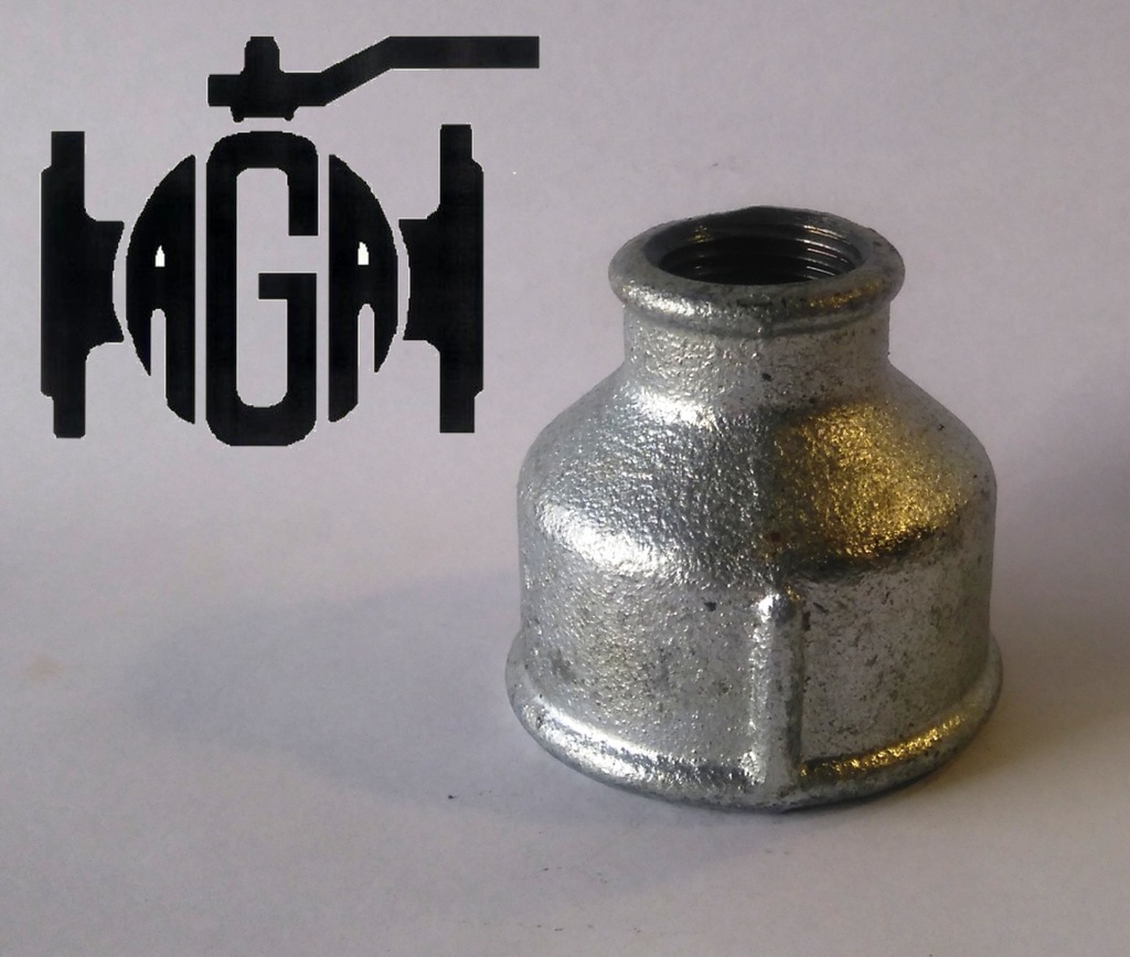 Mufa redukcyjna ocynk 1 1/4 x 1/2 " - 14854342616 - oficjalne archiwum Allegro