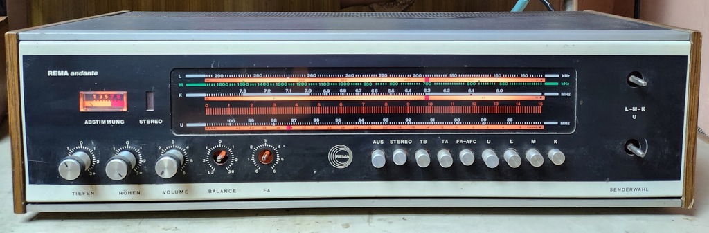 Stare radio amplituner Rema Andante - 12962247958 - oficjalne archiwum ...