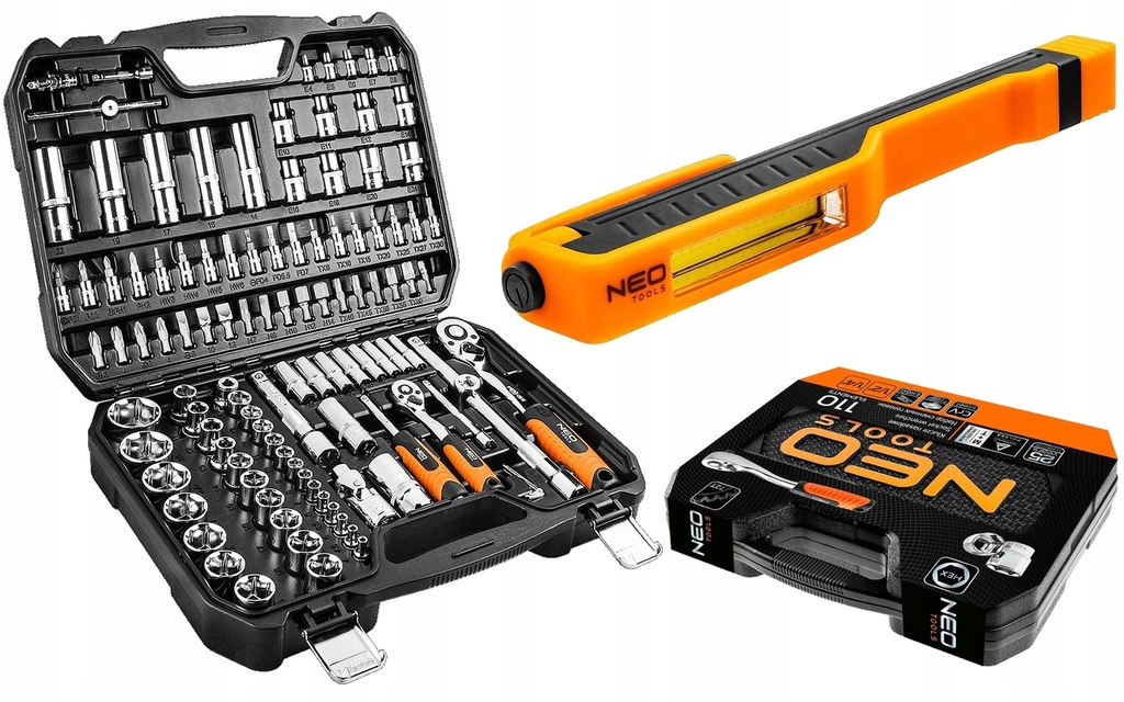 NEO 110 el. Zestaw kluczy klucze nasadowe 08-666 - 9344886912 - oficjalne archiwum Allegro