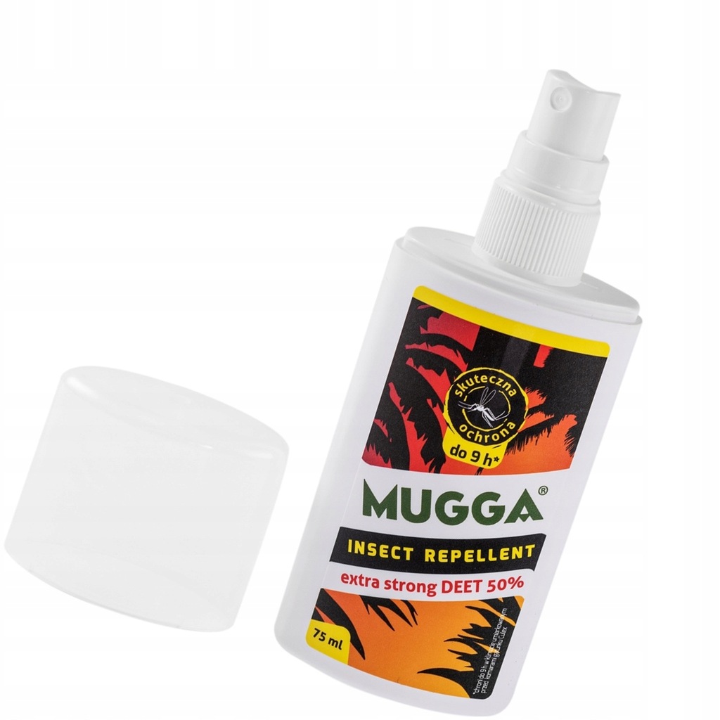 Mugga Strong spray komary kleszcze 50% DEET 75 ml - 12142833034 ...