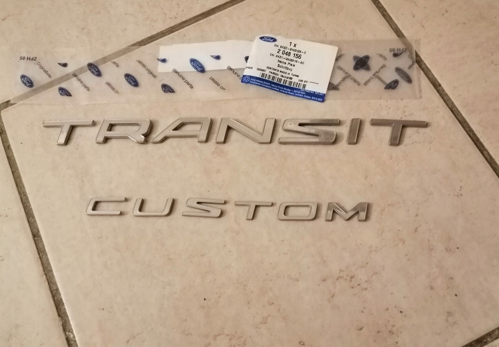 EMBLEMAT ZNACZEK NAPIS LOGO FORD TRANSIT CUSTOM 12 - 15105652770 ...