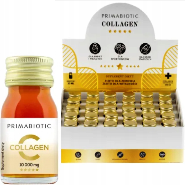 ZESTAW 30X Primabiotic collagen kolagen 10000MG - 12869104230 - oficjalne archiwum Allegro