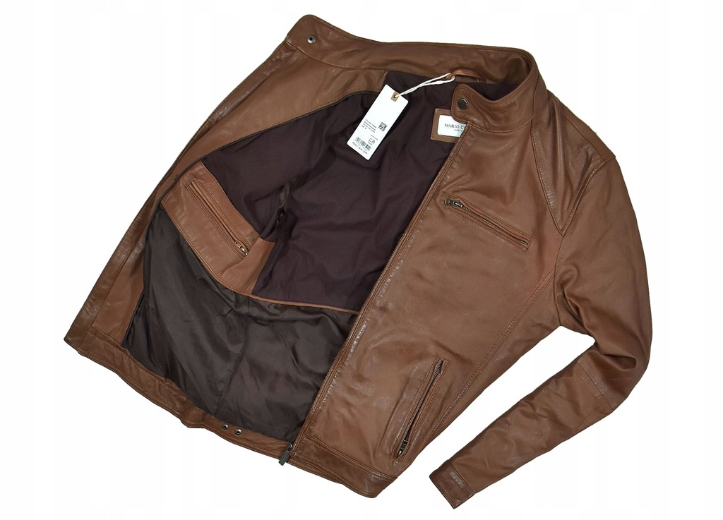 MARIO CONTI Skórzana Kurtka Męska Nappa Pilotka M - 14123688806 ...
