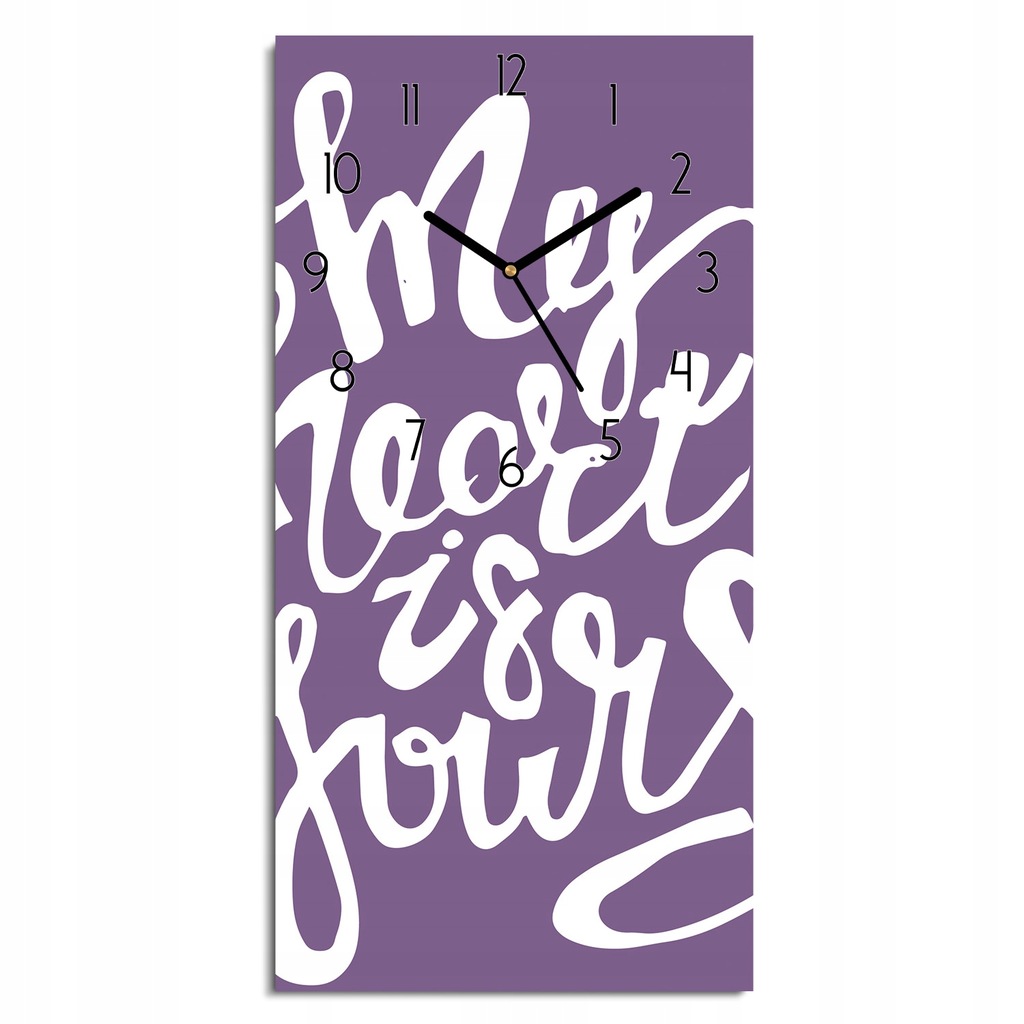 zegar na ścianę Napis miłość serce do biura 30x60 - 10804592173 ...