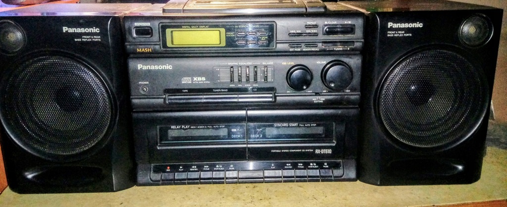 Купить Стерео геттобластер PANASONIC RX-DT610, винтаж 90-х годов ...