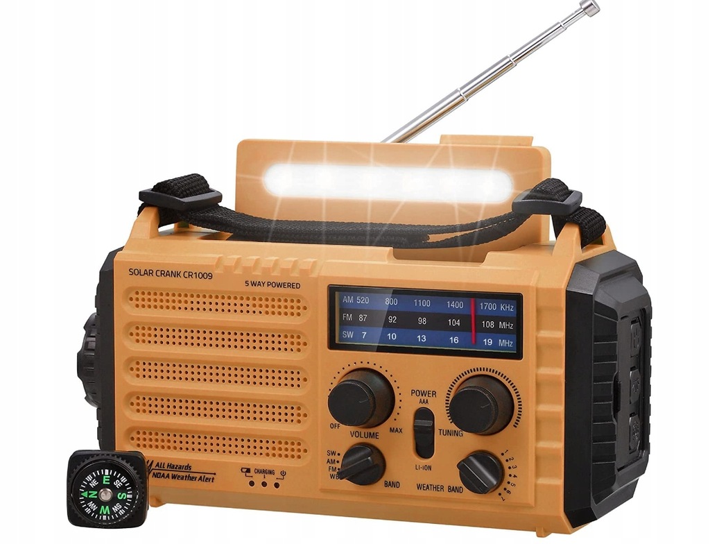 Mesqool Przenośne radio słoneczne, AM/FM/SW - 12475071007 - oficjalne ...