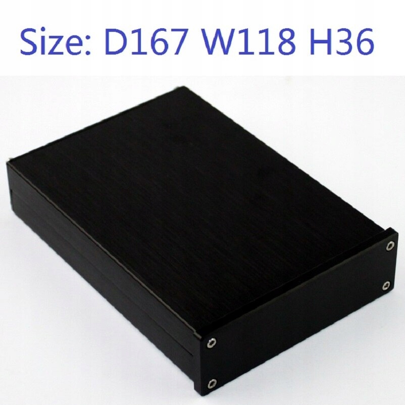 D167 W118 H36 DIY aluminiowa obudowa wzmacniacz za - 12426140365 - oficjalne archiwum Allegro