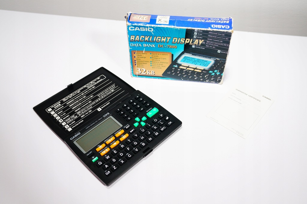 Retro Organizer Casio Data Bank DC-7800 - 12820185697 - oficjalne ...