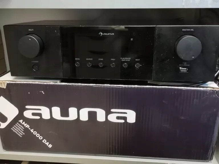AUNA WZMACNIACZ STEREOFONICZNY HI-FI AMP-4000 DAB - 12926995848 - oficjalne archiwum Allegro