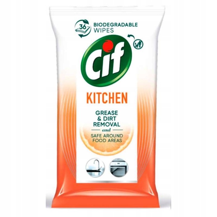 Cif Kitchen Chusteczki Czyszczące Wielofunkcyjne - 13333588411 ...