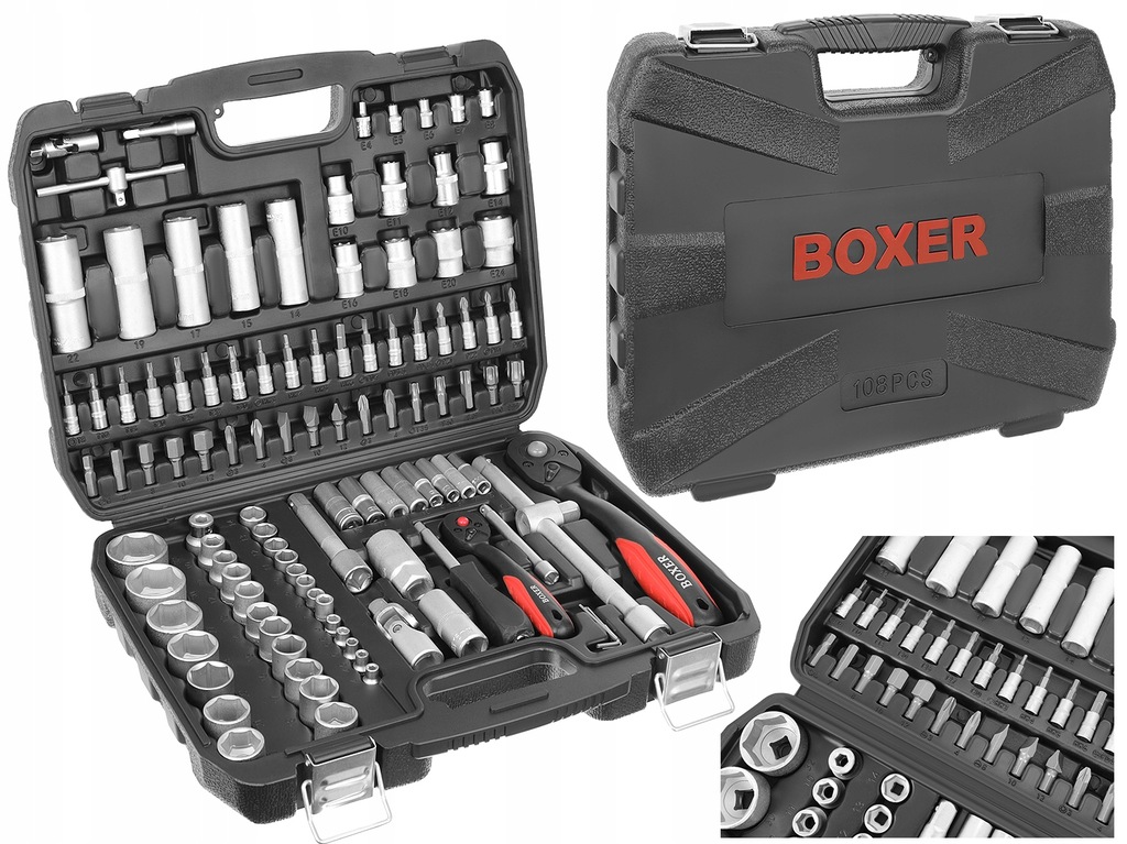 ZESTAW KLUCZY NASADOWYCH KLUCZE TORX NASADOWE 108 - 10745568210 - oficjalne archiwum Allegro