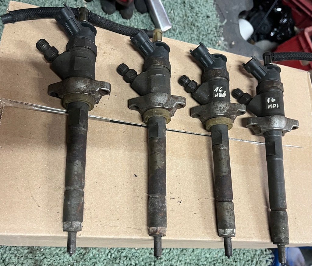 CITROEN PEUGEOT 1.6 hdi WTRYSKI WTRYSKIWACZE - 13463641990 - oficjalne archiwum Allegro