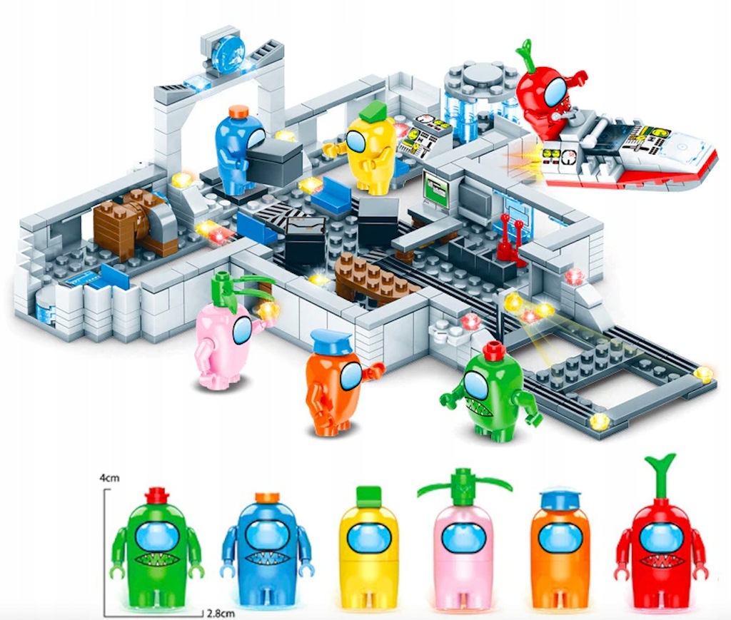 Mega Zestaw klocków Among US karta LEGO Gratis - 12827247214 ...