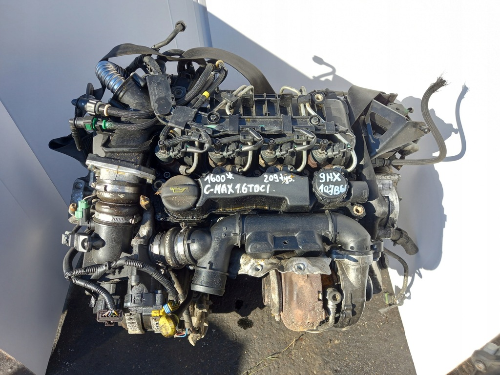 SILNIK 9HX 10JB66 1.6 TDCI FORD C-MAX PEUGEOT 307 - 14286724209 - oficjalne archiwum Allegro