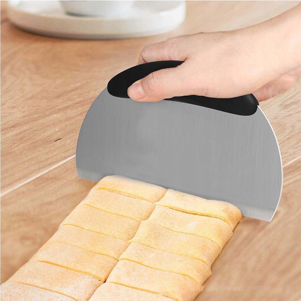 Stainless Steel Pastry Scraper with Scale Ruler Butter cream Scraper ...