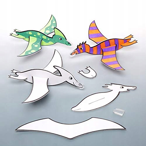 Baker Ross AW579 Make Your Own Dinosaur Flying Gliders, Arts and Crafts for - 15514204986 ...