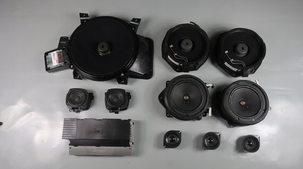 ZESTAW GLOSNIKI BOSE WZMACNIACZ AUDI A8 S8 D3 - 12548316514 - oficjalne archiwum Allegro