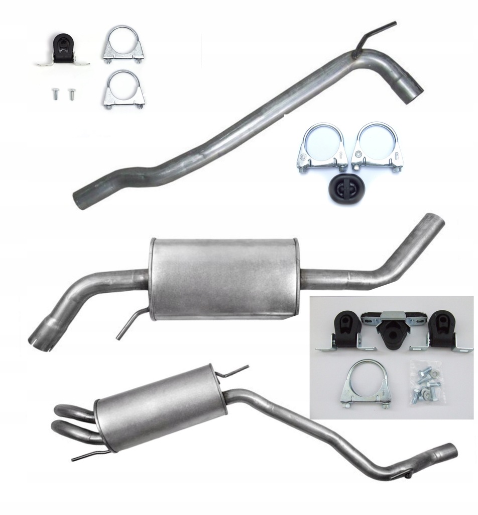 VW TRANSPORTER IV T4 2.5 TDi 7DW SWB UKŁAD WYDECH - 6738544705 ...