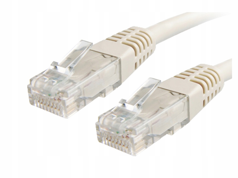 KABEL SIECIOWY LAN ETHERNET RJ45 CAT5E 10m UTP gre - 7400870369 ...