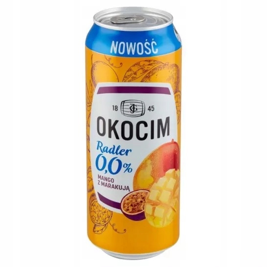 PIWO OKOCIM RADLER MANGO-MARAKUJA 0% PUSZ.500ML - 12171923122 ...