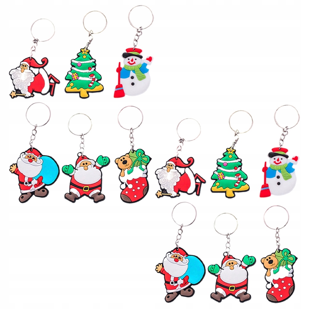 Key Chain Car Keys Christmas Santa Keychain Purse - 14380253975 ...