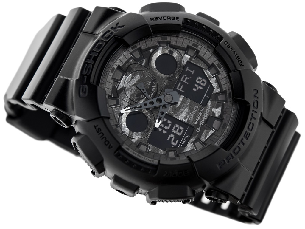 MĘSKI ZEGAREK CASIO GA-100CF 1A G-SHOCK 200M MORO - 7315250533 ...