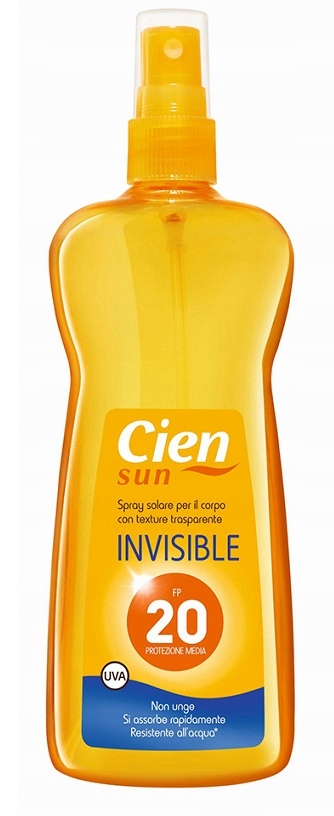 Cien Sun Invisible SPF20 Spray do opalania 250ml - 10414628998 - oficjalne archiwum Allegro