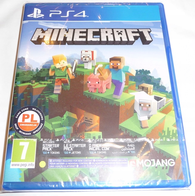 Minecraft PS4 + Slim + Pro + PS5 + DLC = PŁYTA PL - 10824875335 ...