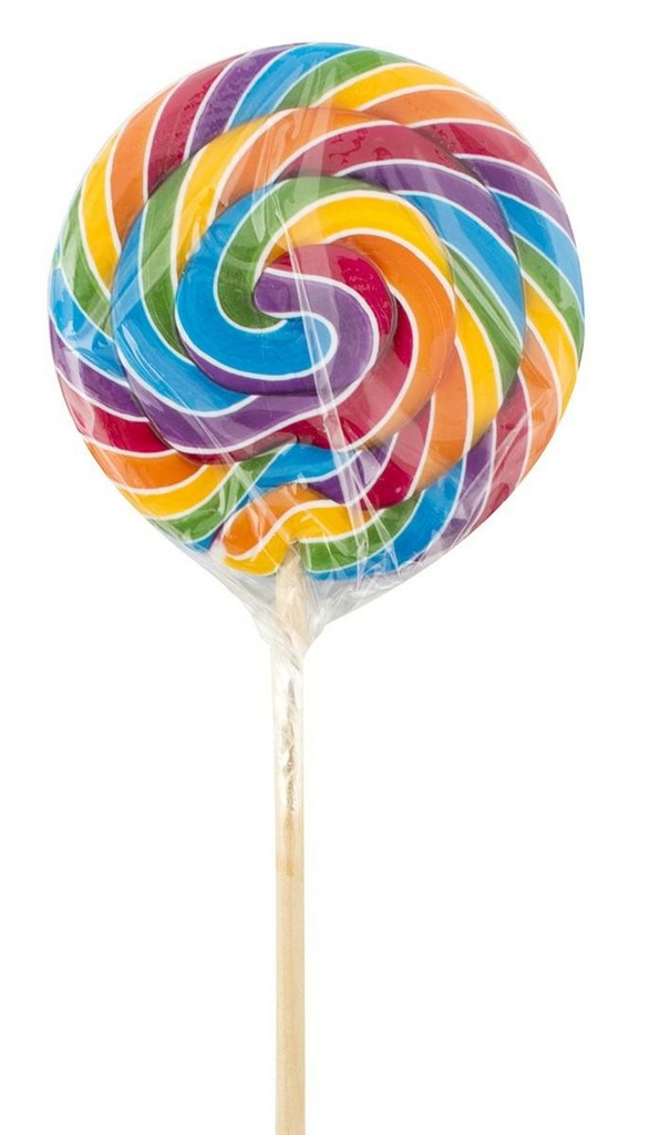 DUŻY LIZAK SPIRALNY KOLOROWY 80g OKRĄGŁY LIZAK XL. - 14621471352 ...