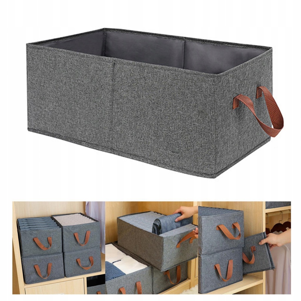 Toy Storage Box Multifunction 45x28x20cm Folddable Clothes Basket for ...