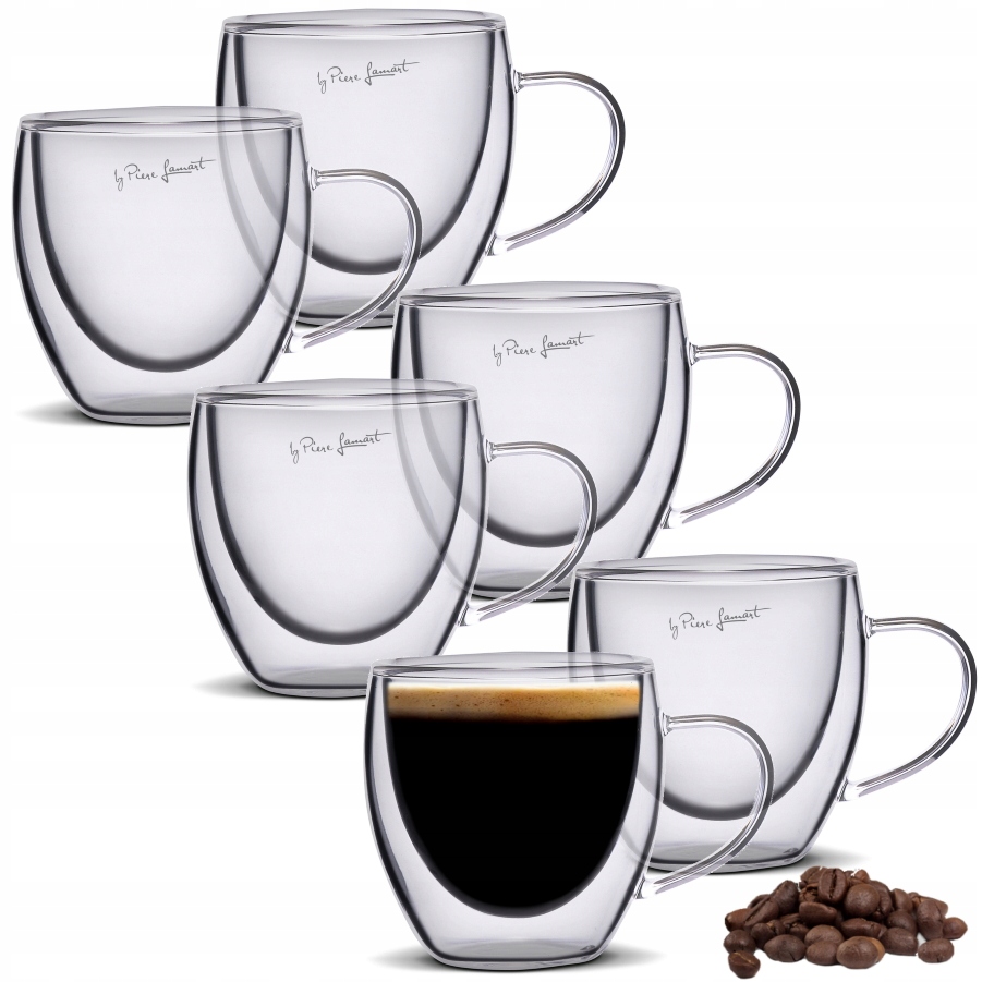 Szklanki termiczne LAMART 75ml Espresso 6 sztuk - 11445366454 ...