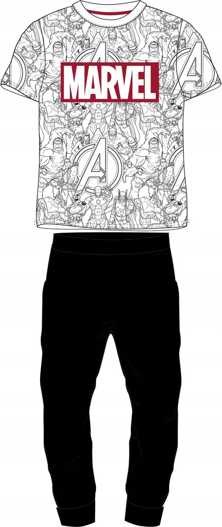 PIŻAMA MĘSKA MARVEL AVENGERS - XXL - 12111143051 - oficjalne archiwum ...
