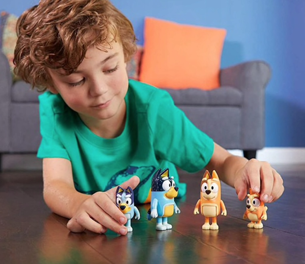 Figurki Bluey i Bingo mama tata 4 szt. prezent - 12081632592 ...