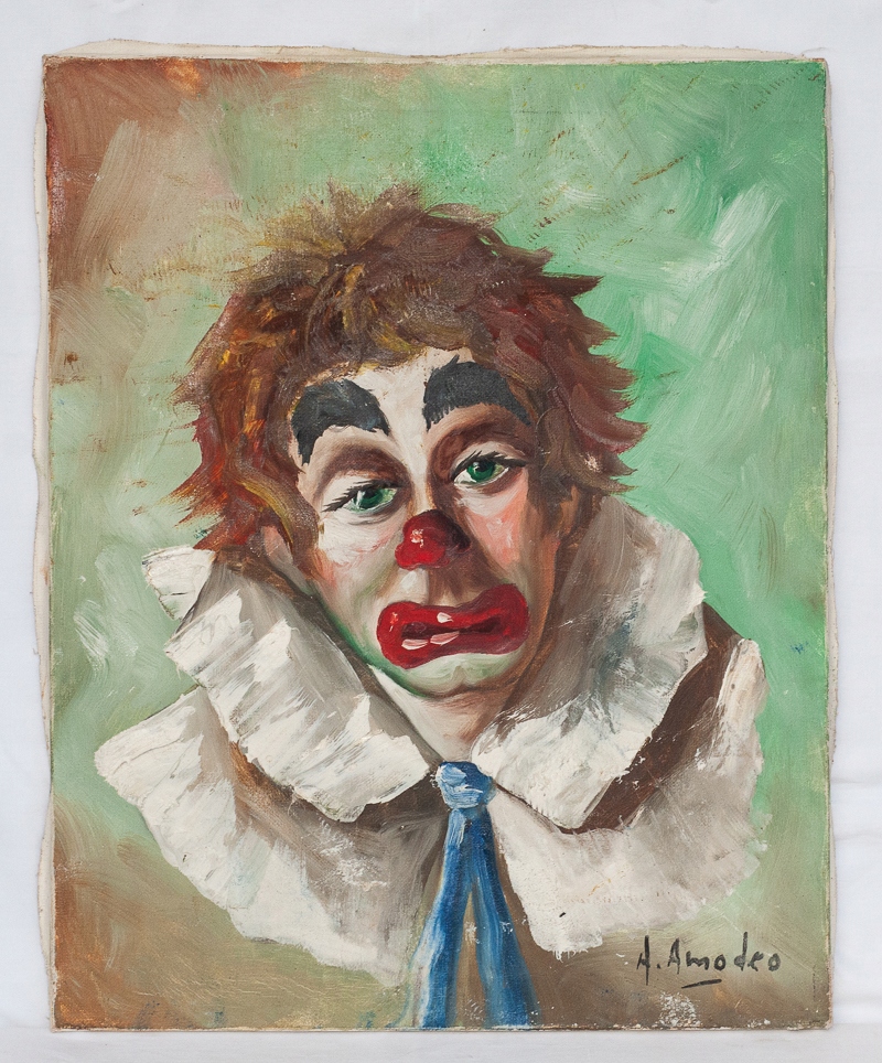 Stary obraz Klaun - 12683876926 - oficjalne archiwum Allegro