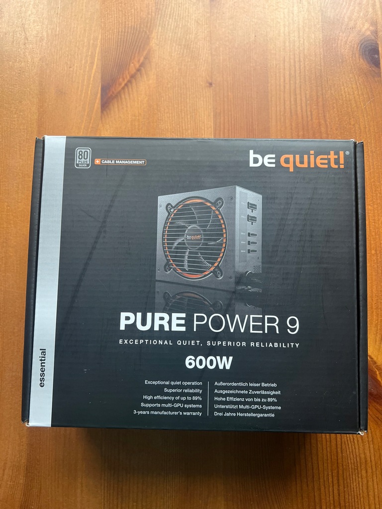 Zasilacz be quiet! 600W Pure Power 9 CM IDEALNY!!! - 13301743520 - oficjalne archiwum Allegro