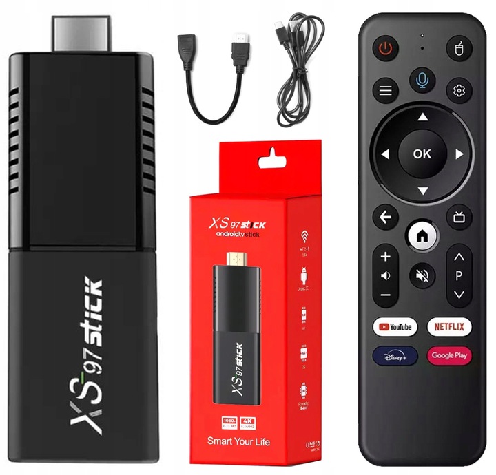 ODTWARZACZ MULTIMEDIALNY PRZYSTAWKA SMART BOX ANDROID TV 4K MENU PL ...