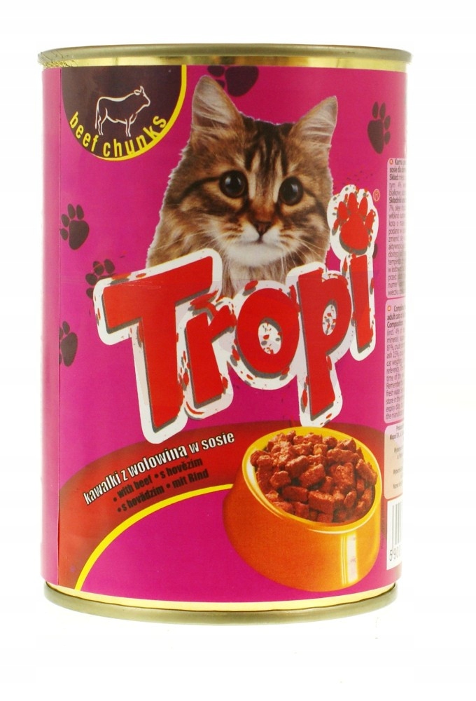 TROPI Karma dla kota z wołowiną 415g - 9613576066 - oficjalne archiwum ...