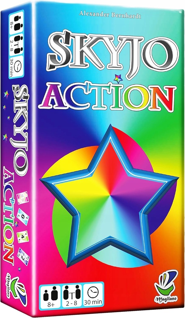 SKYJO ACTION GRA KARCIANA RODZINNA TOWARZYSKA IMPREZOWA KARTY DO GRY ...