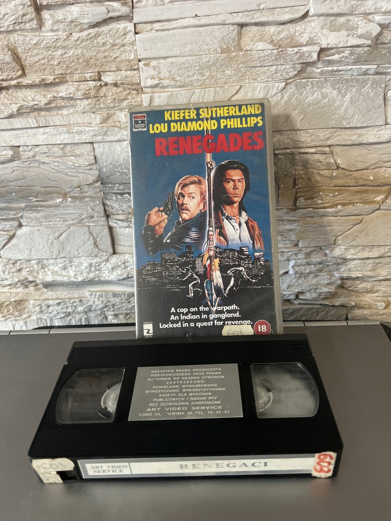 Kaseta VHS AG - Renegaci - AVS - Mega Unikat (57) - 17369139950 - oficjalne archiwum Allegro