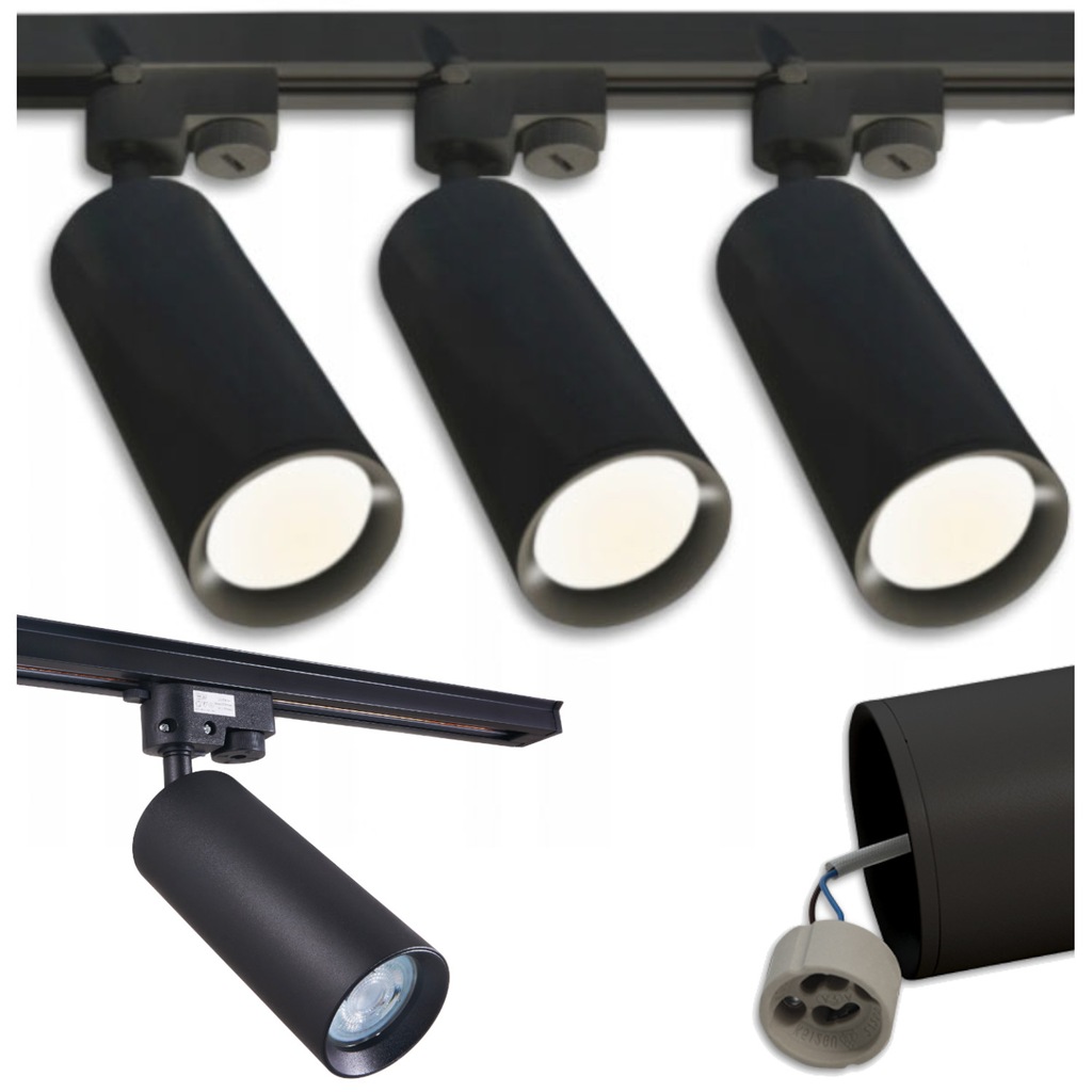 Szynoprzewód Szyna LED 3x GU10 Długi Spot 50cm - 12692117064 ...