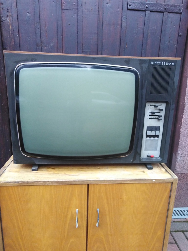 Stary telewizor Unitra Libra Prl - 9825126103 - oficjalne archiwum Allegro