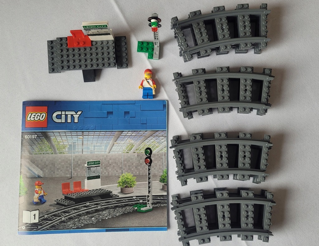 LEGO CIty 60197 Dworzec semafor +16 torów łukowych - 12590730771 ...
