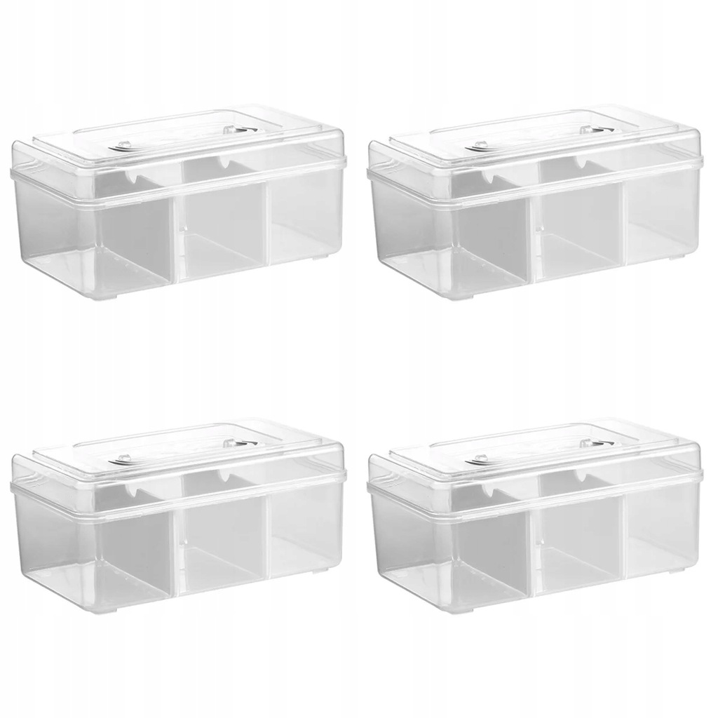 Medicine Box Storage Clear Medication Seal 4 Pcs - 13673369281 ...