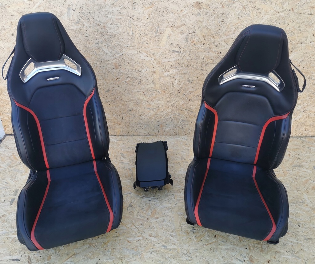 MERCEDES W190 AMG GT GTS FOTELE SKÓRA ALCANTARA - 10420257976 ...